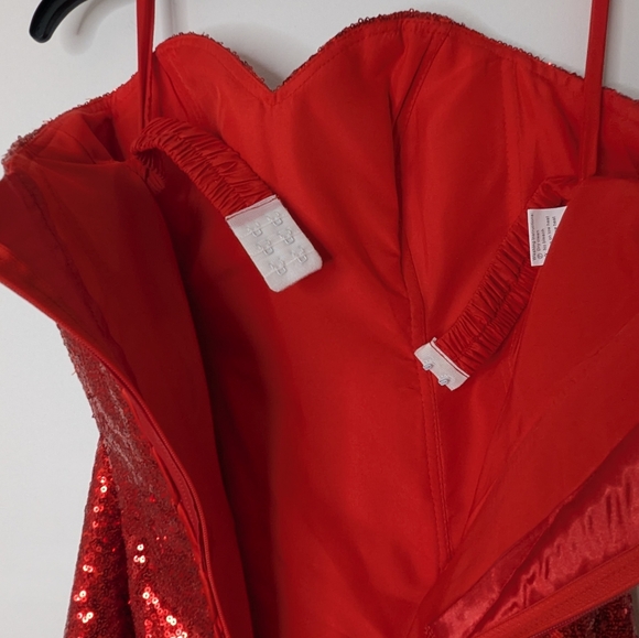 Dresses | The Ultimate Jessica Rabbit Red Sequined Gown | Poshmark